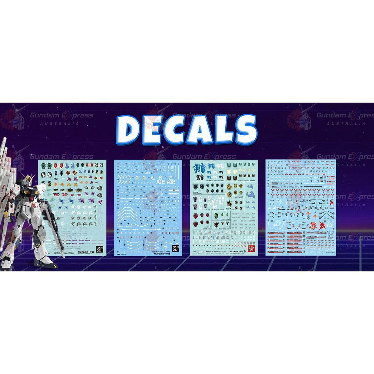 Buy Gundam Decals Online – Mecha Express Australia